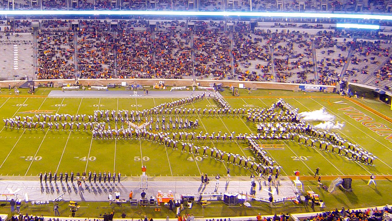 UVA Cavalier Marching Band Halftime Show (Military Appreciation Day ...