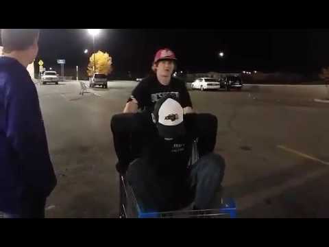 Walmart Cart Tip-Over - YouTube