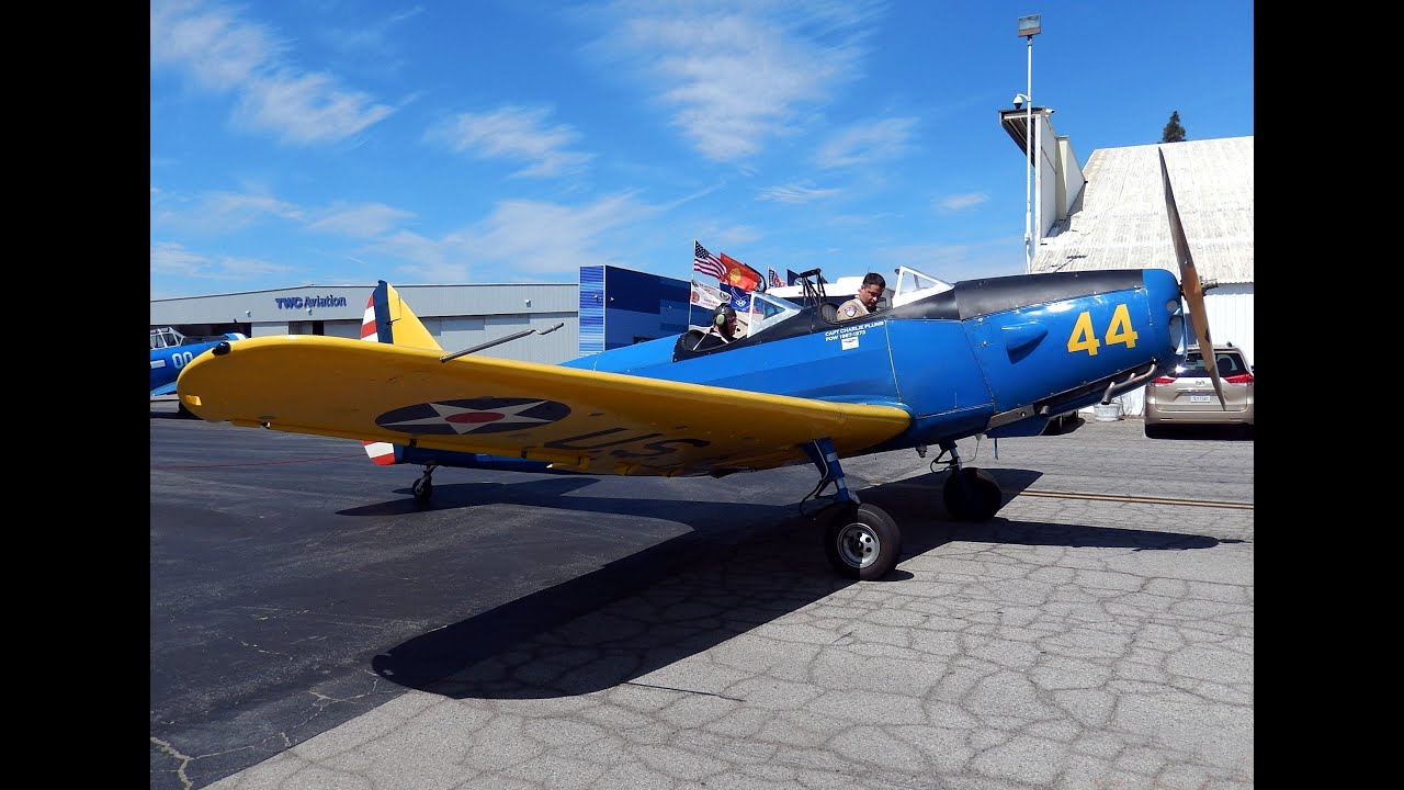 Flight in Fairchild PT-19 Full Flight in Open Cockpit - Van Nuys ...