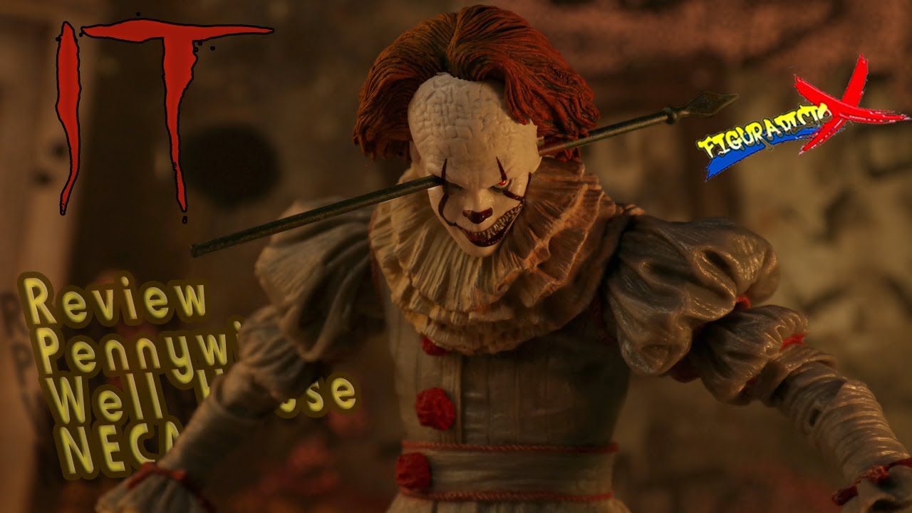 Stop Motion Review NECA IT Pennywise Well House REEL Toys Movie Action ...
