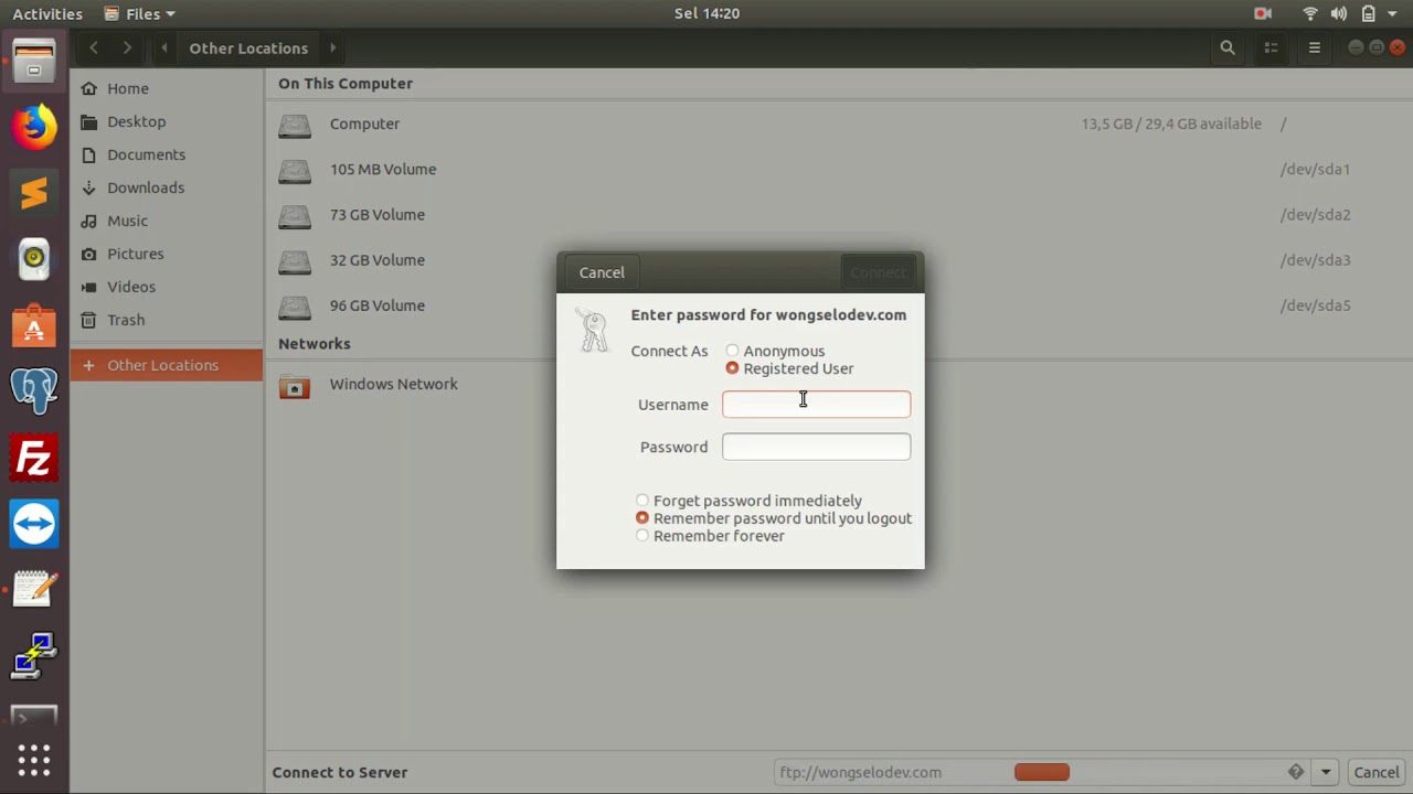 Cara Membuka FTP di Linux Ubuntu - YouTube