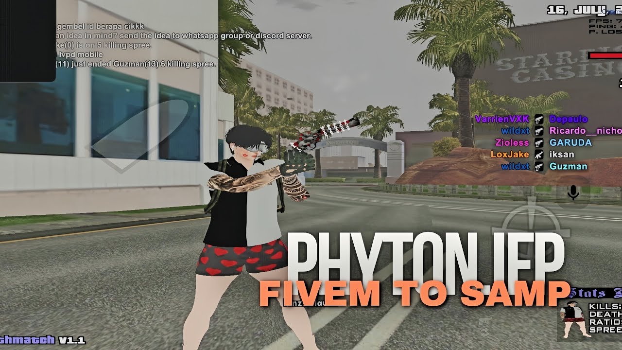 PHYTON.IFP ( ANIMATION DESERT EAGLE FIVEM TO SA/SAMP - YouTube