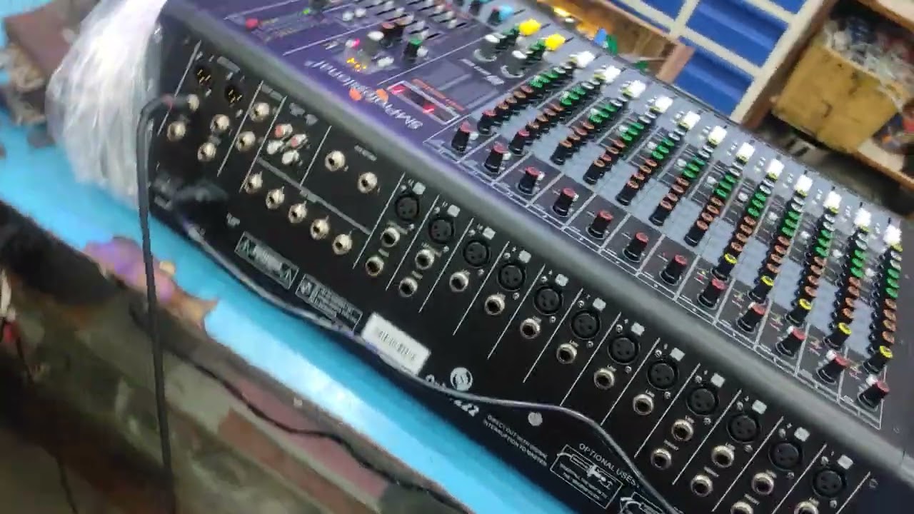 Studiomaster orb 1222 mixer - YouTube