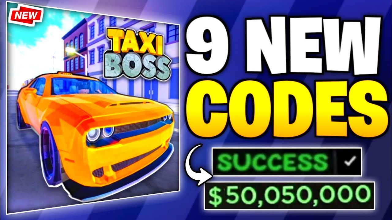⚠️NEW!! [CODE] ⚠️ TAXI BOSS CODES JANUARY 2026 || ROBLOX TAXI BOSS ...
