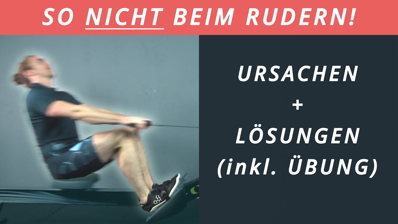 RUDERGERÄT FEHLER: Einsteiger machen das falsch + Übung für zu Hause ...