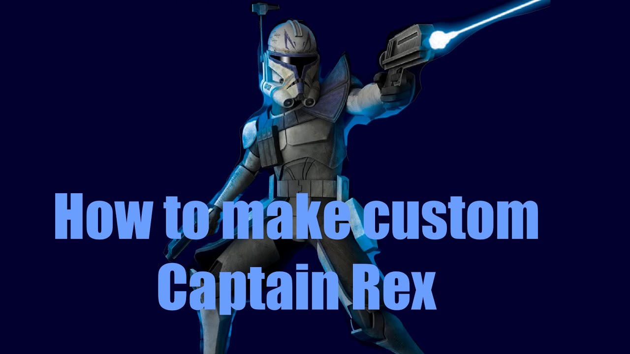 How to make CUSTOM Captain Rex Lego Mini figure - YouTube
