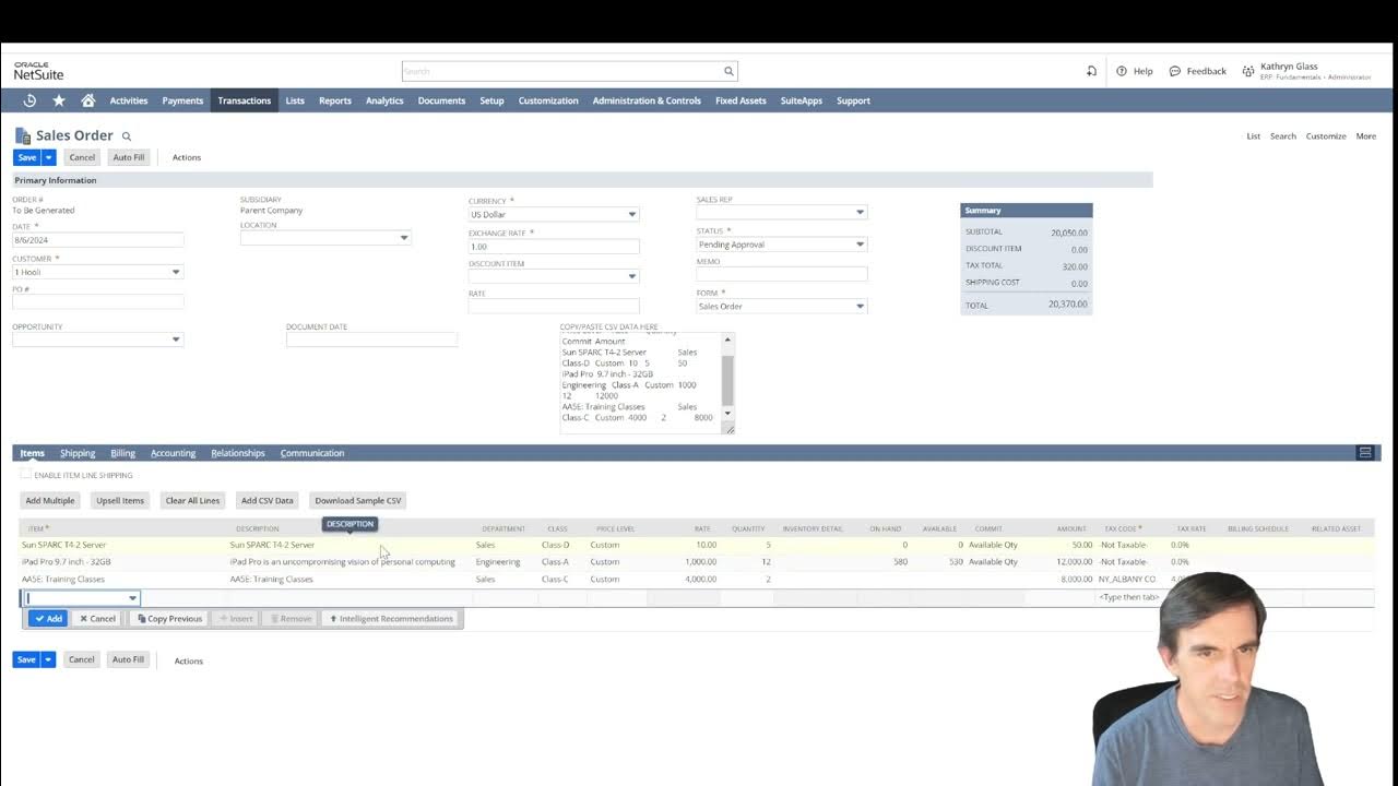 Suite Tooth Consulting : Add CSV to Transaction for NetSuite - YouTube