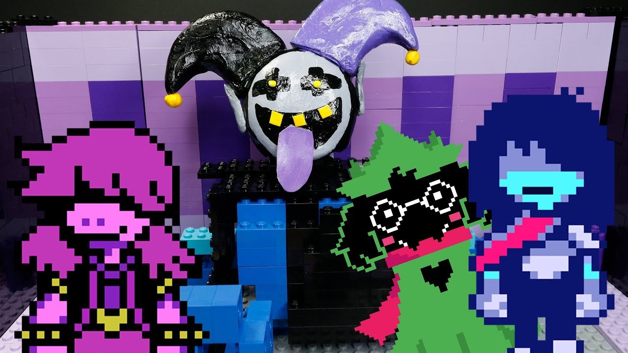 Lego Deltarune Jevil Boss Battle (The World Revolving) Animation - YouTube