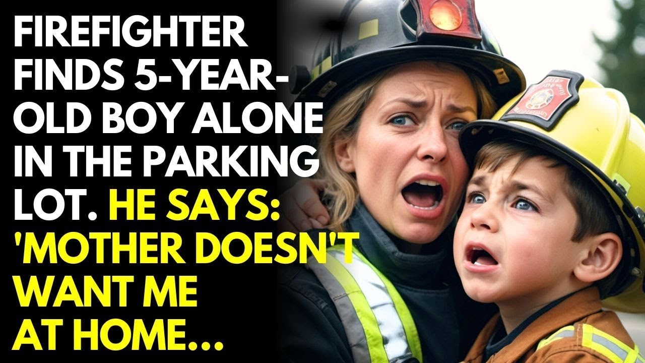 Firefighter Finds 5-year-old Boy Alone in the Parking Lot. He says ...