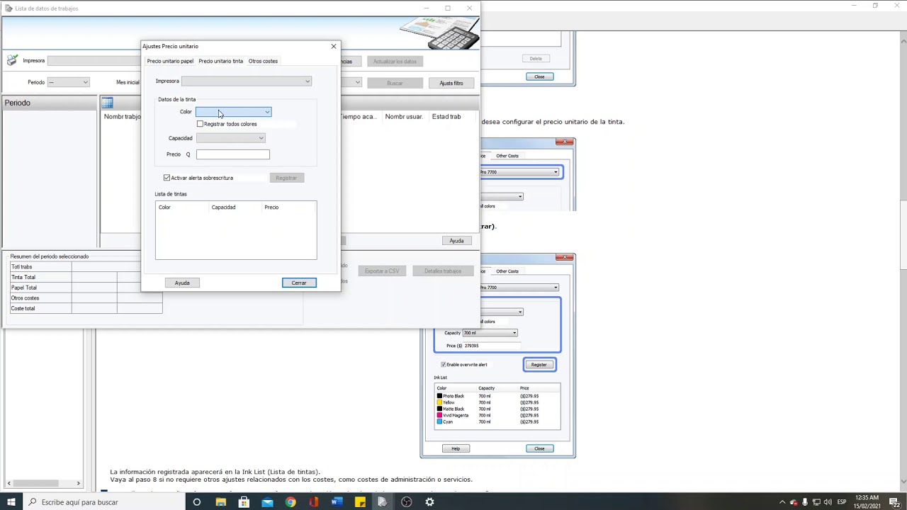 Tutorial Epson LFP Accounting Tool - YouTube
