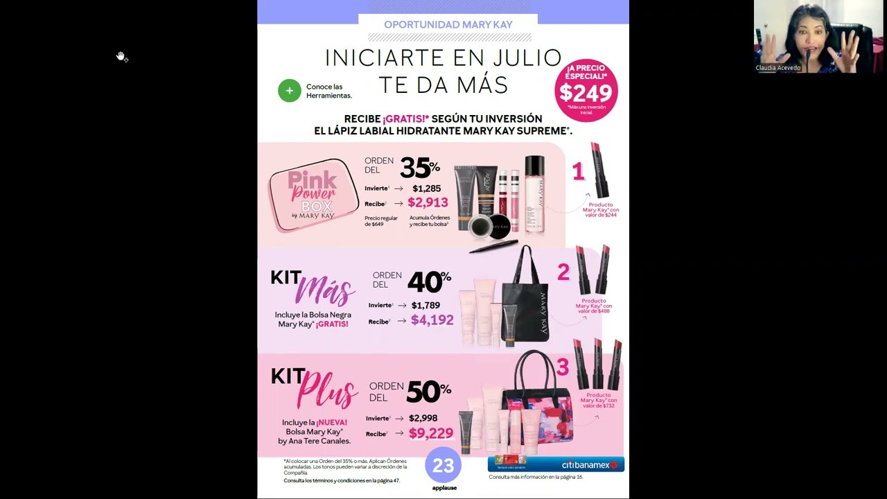 Promociones Applause Mary Kay julio 2022, parte 2 de 2 con SONIDO - YouTube