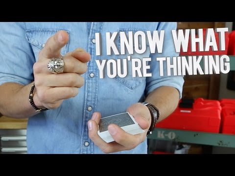 Do I know what you're thinking? I do.