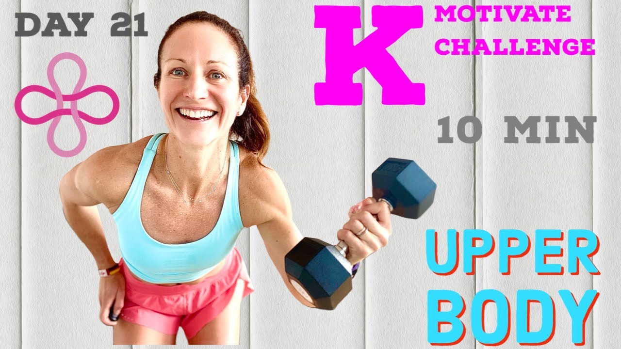 10 MIN UPPER BODY | BICEPS TRICEPS SHOULDERS | DAY 21 - YouTube