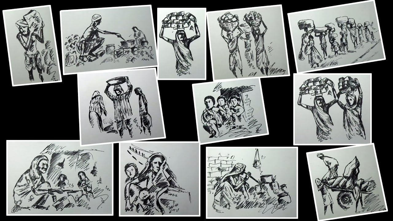 My Live sketching practice / Drawing Practice / Drawing Practice with ...