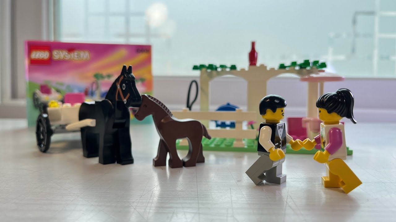 레고 시스템 파라디사 6404 마차와 휴게소 | LEGO Paradisa Carriage Ride - YouTube