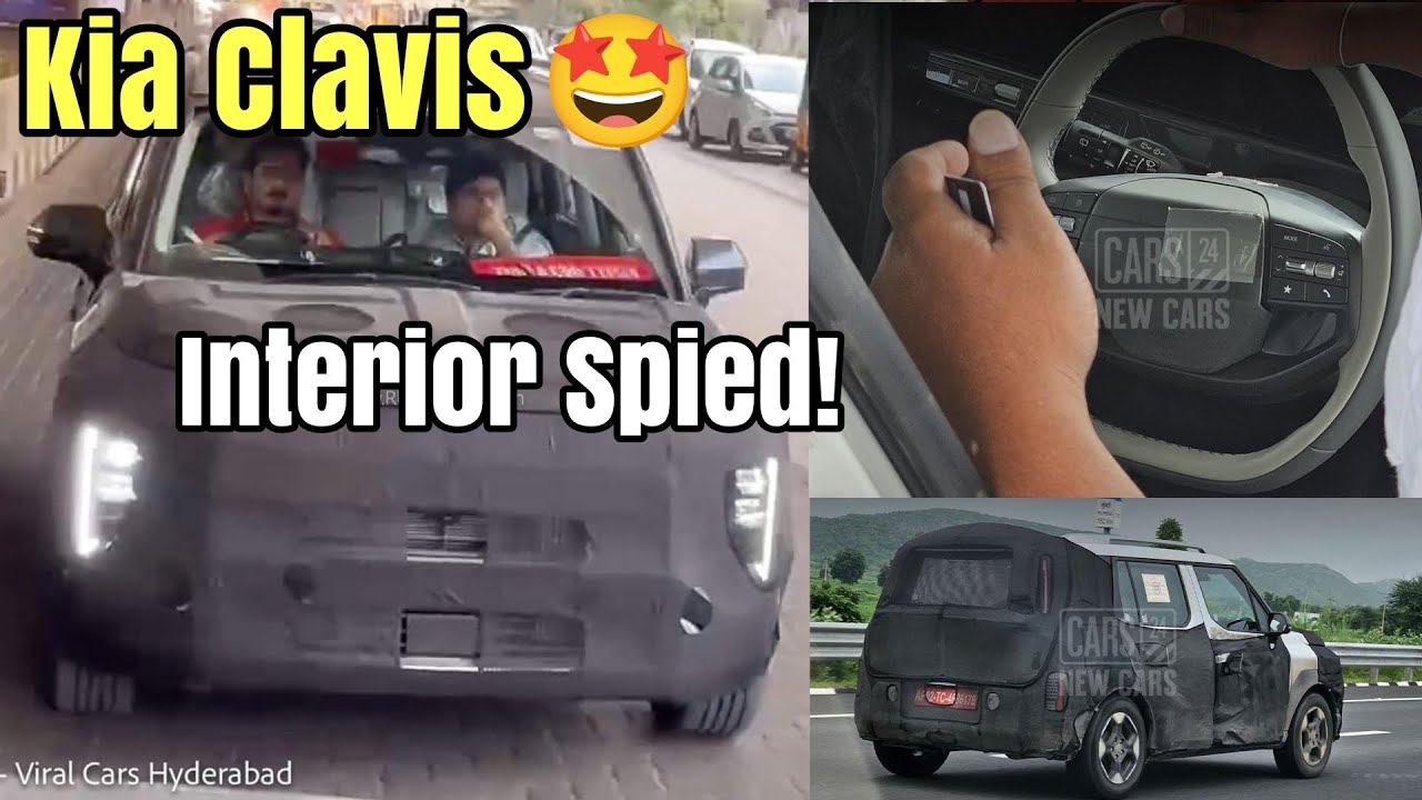 Kia Clavis interior spied for the first time! Features explained! - YouTube