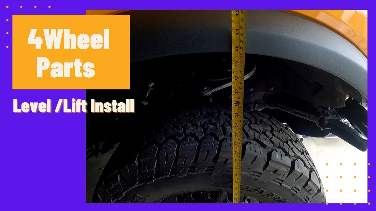 2021 Ford Bronco 2 Inch Lift 4WP Kit Install - YouTube