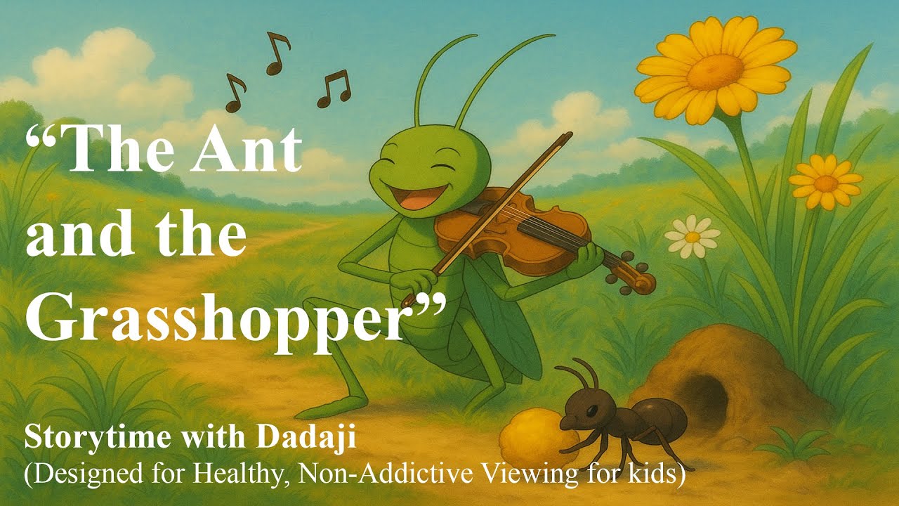 The Ant and the Grasshopper | Aesop's Fables Moral Story | Storytime ...