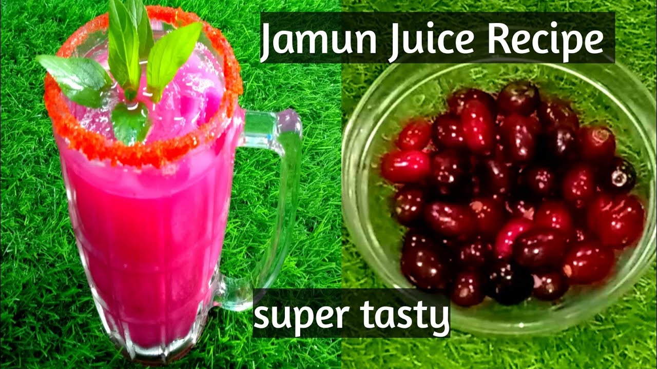 Jamun Juice Recipe | Indian Blackberry Juice| Easy Summer Drinks Recipe | Jamun Shots | Java ...