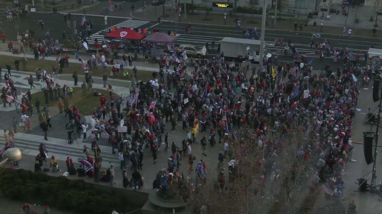 LIVE: DC AERIAL VIEW MARCH FOR TRUMP - YouTube
