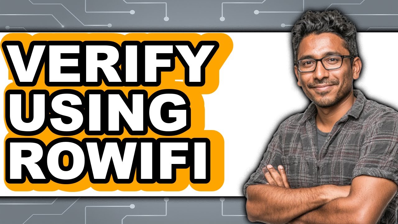 How to Verify Using Rowifi (NEW 2025) - YouTube