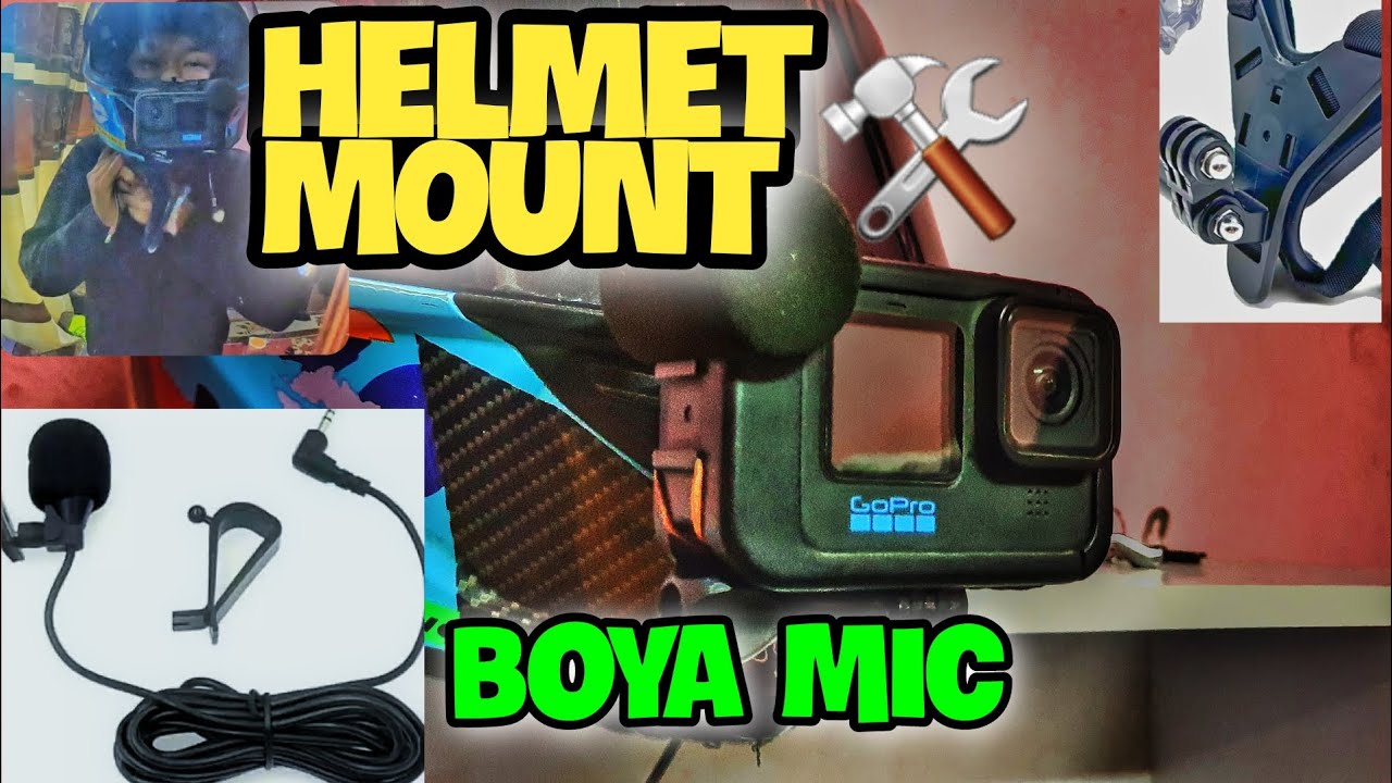 |HELMET MOUNT|MIC_ 🛠HOMEMADE SETUP🔧🥰 - YouTube