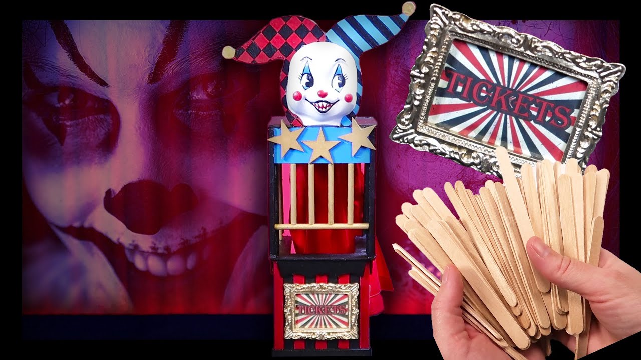 How to Make - DIY Haunted Abandoned Circus Ticket Booth Miniature with ...