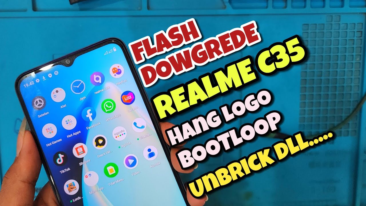 Flash+Dowgrede Realme C35 ( RMX3511) Hang Logo Bootloop , Unbrick dll ...