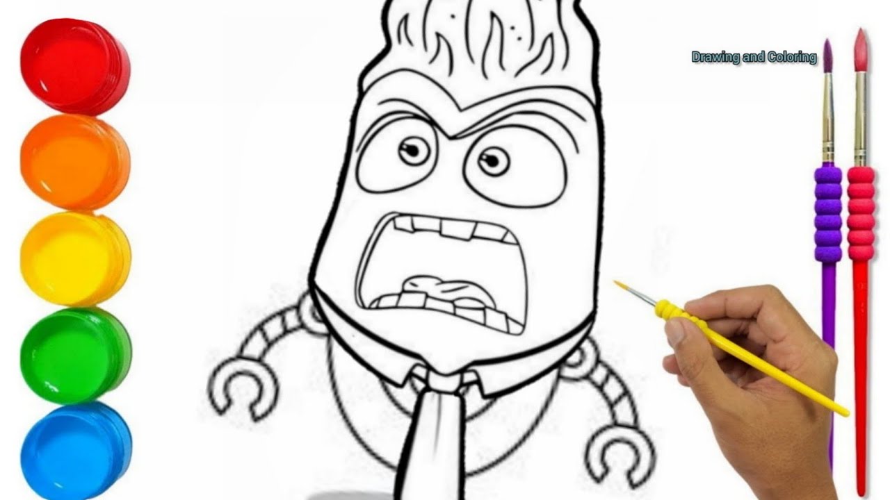 Inside Out 🔥 Drawing Painting and Coloring for kids Step by Step ...