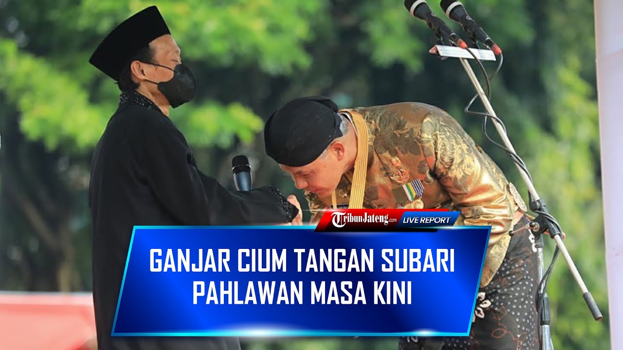 Ganjar Pranowo Cium Tangan Subari Pahlawan Masa Kini yang Hibahkan ...