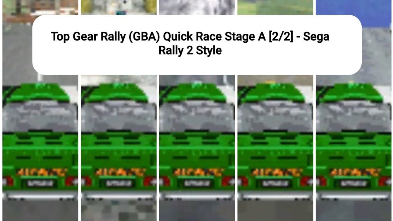 Top Gear Rally (GBA) Quick Race Stage A [2/2] - Sega Rally 2 Style ...