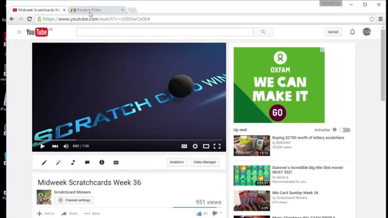 Midweek Scratch cards Week 37 - YouTube