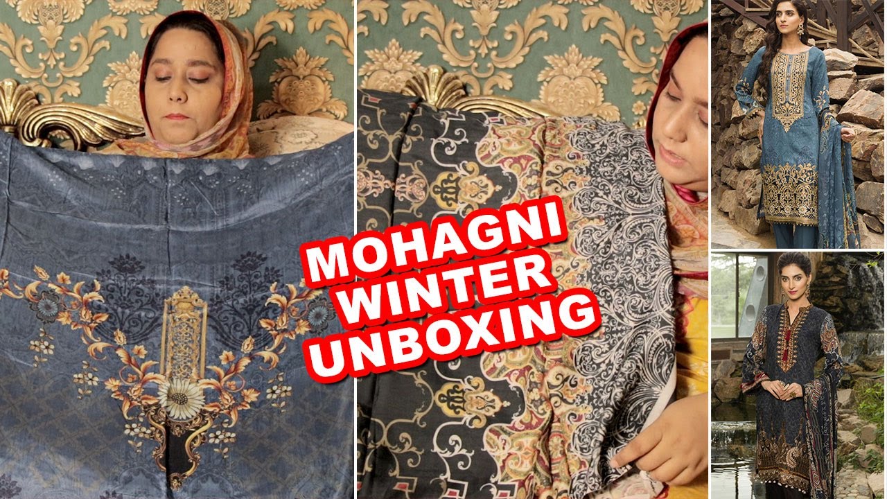 Mohagni Winter Collection 2019 Unboxing | Limelight Lawn Collection ...