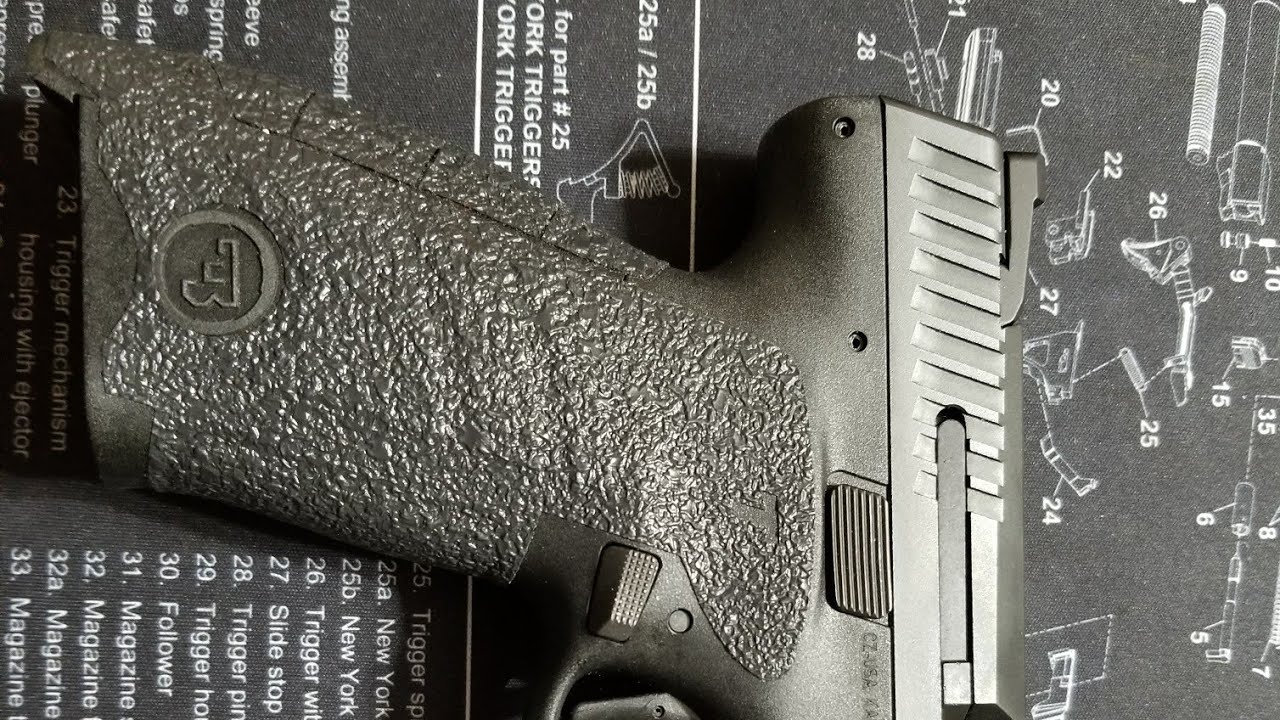 Installing Talon Grips on a CZ P10c - YouTube