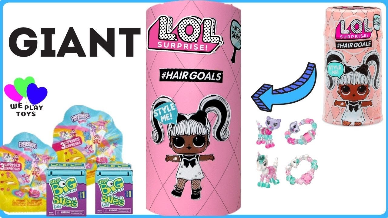 UNBOXING GIANT LOL SURPRISE HAIRGOALS Makeover Series - YouTube