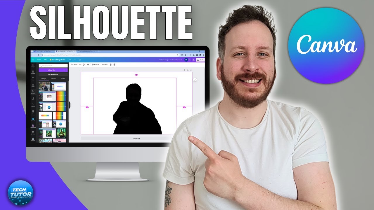 How To Apply The Silhouette Effect In Canva - YouTube