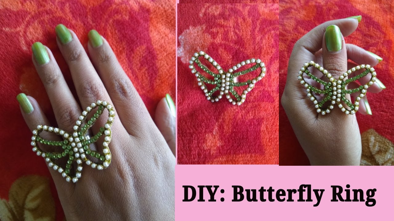 DIY Butterfly ring/ Tutorial of handmade ring #jewellery #diy # ...