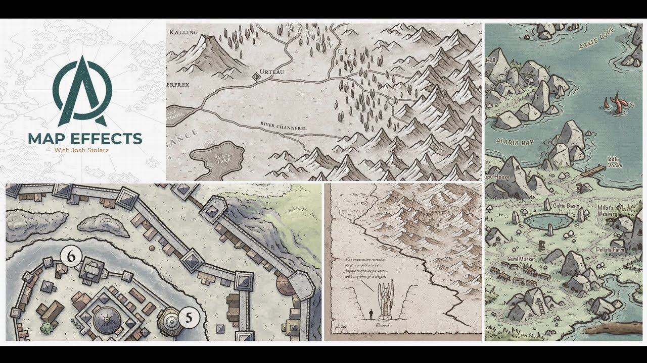 Fantasy Map Making With Map Effects Youtube