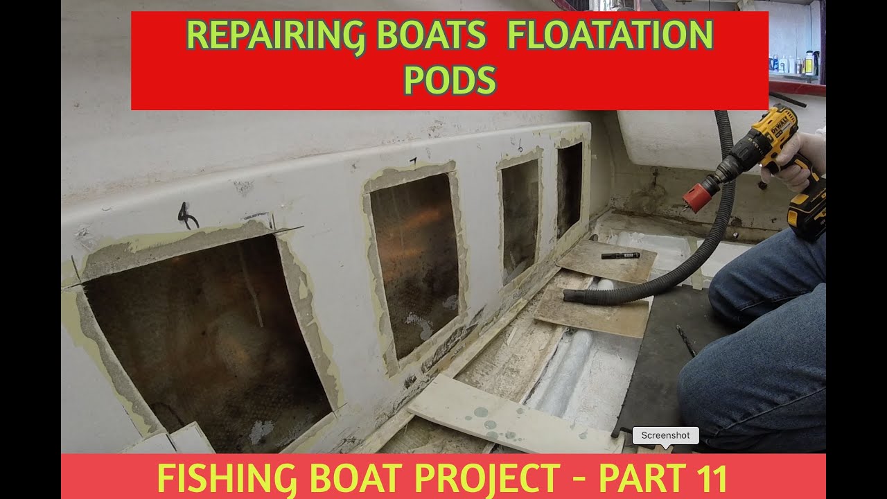 Fishing boat rebuild part 11 - Getting Floatation Pods ready for Foam ...