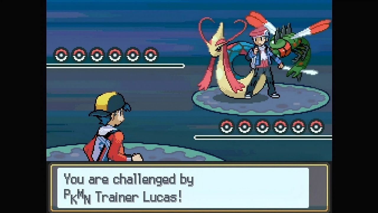 Pokemon Sterling Silver - Sinnoh Trainer Lucas @ Blackthorn - YouTube
