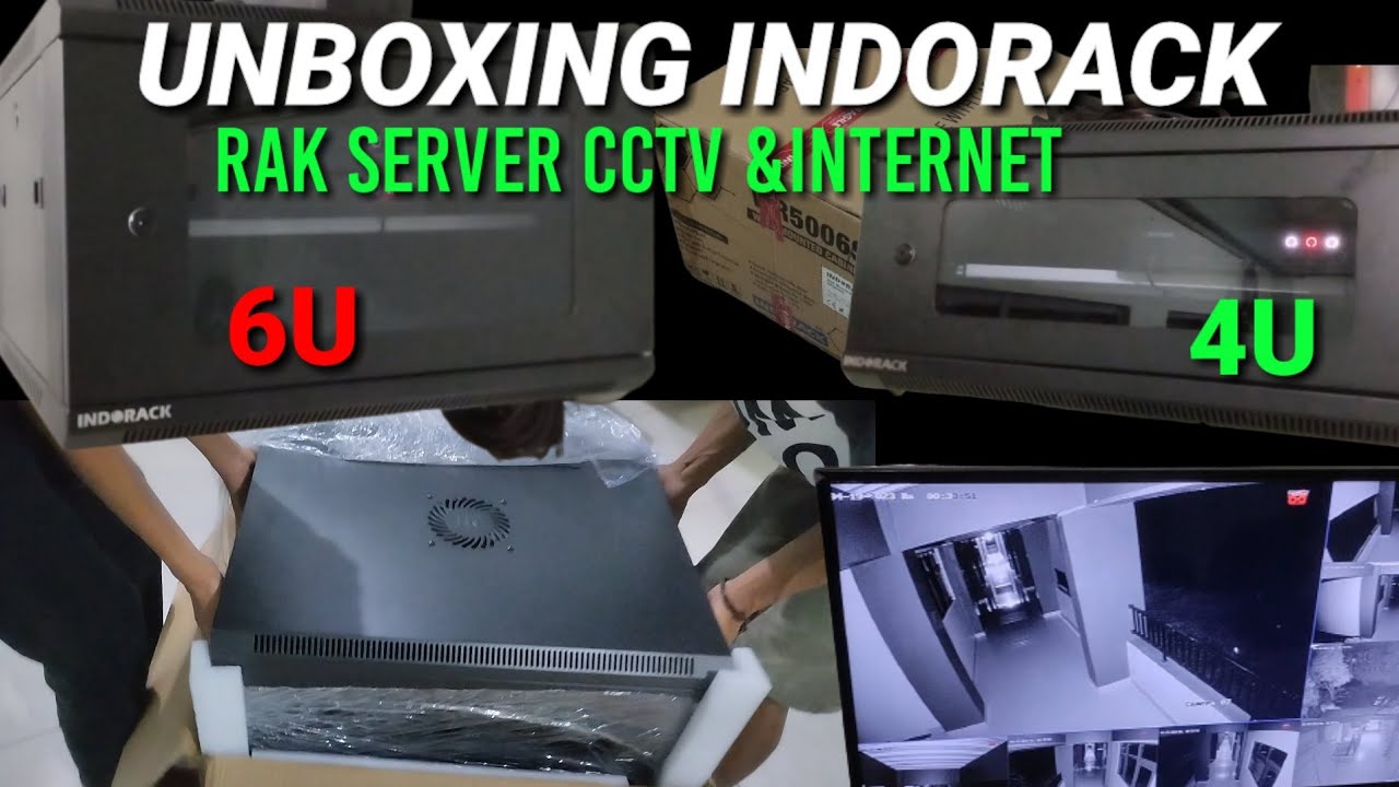 UNBOXING indorack rak server‼️cctv & internet - YouTube