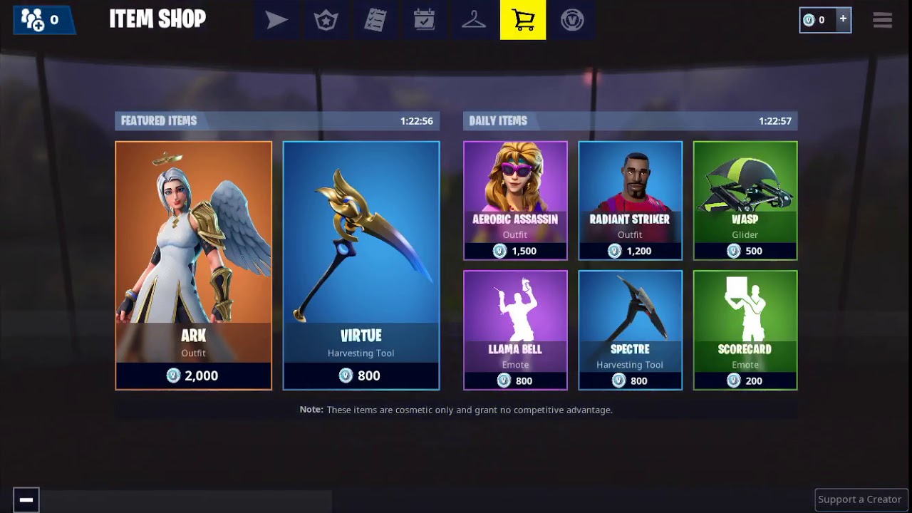 Item shop 11th January - YouTube