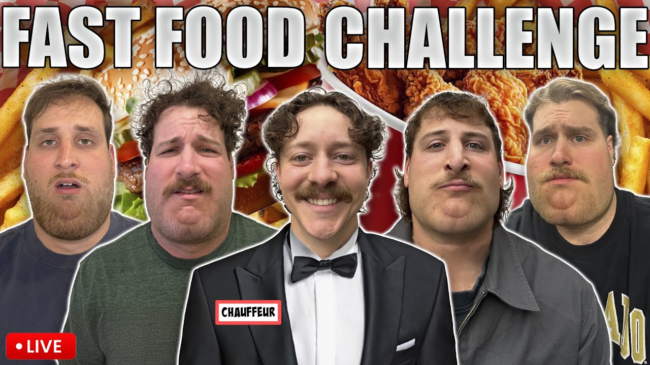 ATTEMPTING THE WORLDS TOUGHEST FAST FOOD CHALLENGE *FULL STREAM* - YouTube
