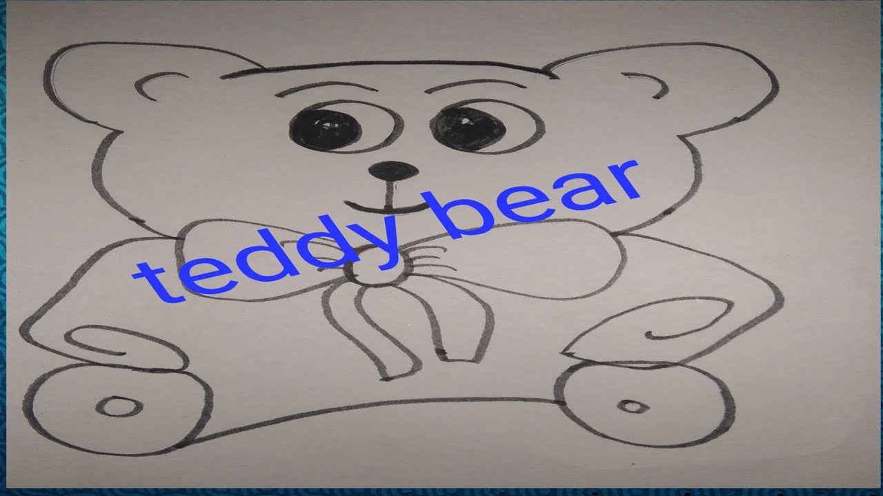 gow to draw teddy bear/step by step/easy method /😊😊😊 - YouTube