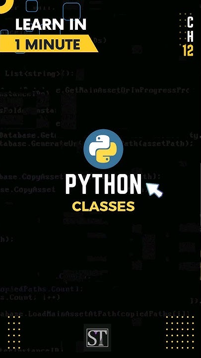 Python Classes in 1 minute #python #pythontutorial #pythonclass #oops #codingshorts #shorts ...
