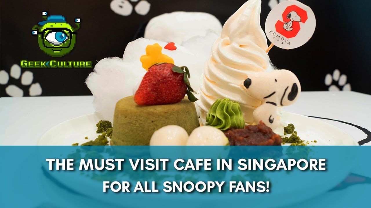 Snoopy Cafe in Singapore by Kumoya! - YouTube