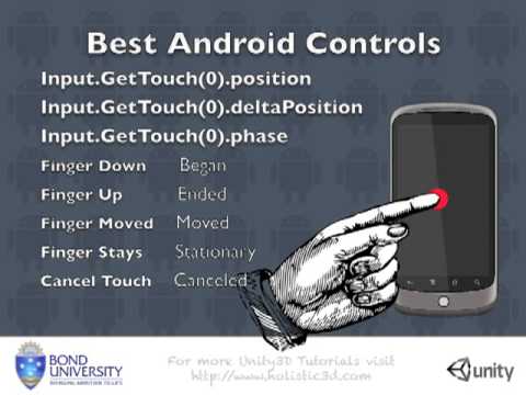 Programming a Mobile Device Interface with Unity and Android - YouTube