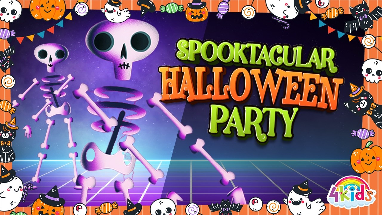 🎶 Skeleton Shake Party! | A Crazy Halloween Dance for Kids! 💀🕺 - YouTube