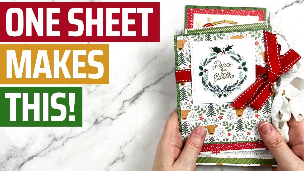 The EASY way to make a One Page Wonder Interactive Mini Album | Day 5 ...