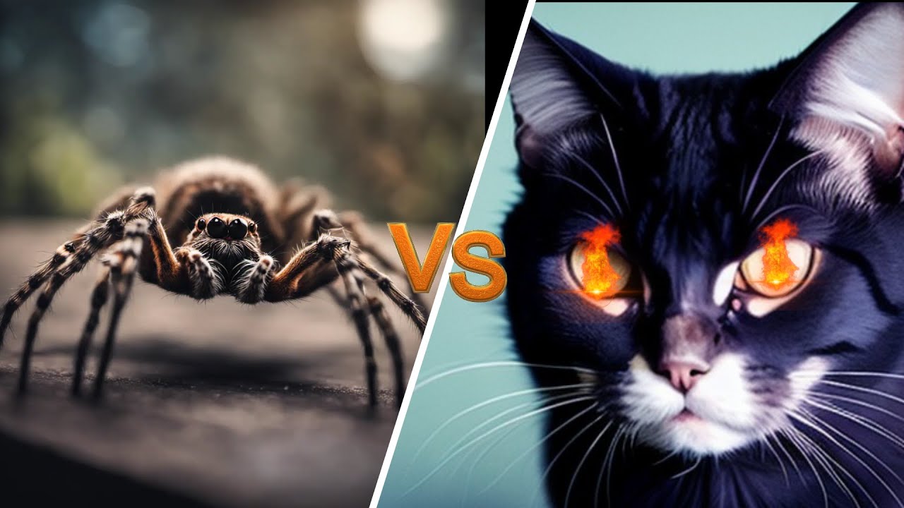 ENFRENTAMIENTO entre GATO Y ARAÑA/ CAT VS SPIDER 🥵 - YouTube